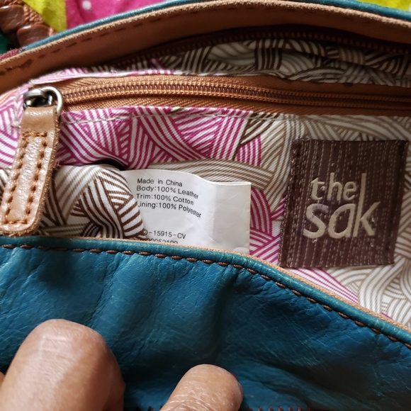 The Sak | Bags | Rare Vintage The Sak Leather Colorblock Patch Hobo Bag ...